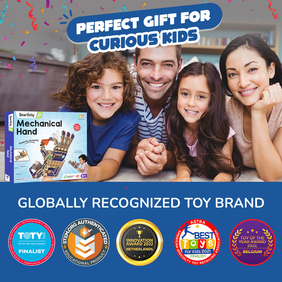 Robotic Mechanical Hand | DIY STEAM Toy For 8-14 Yrs Kids | Free ...