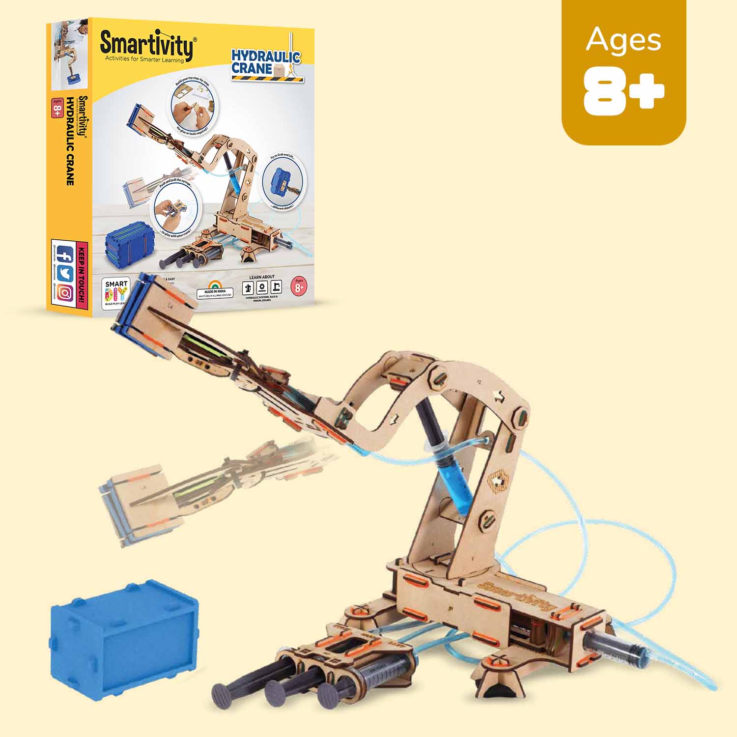 Buy Hydraulic Crane Toy Online - Best DIY STEAM Toys| Smartivity – Smartivity USA