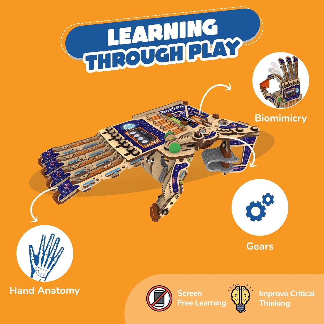 Robotic Mechanical Hand | DIY STEAM Toy For 8-14 Yrs Kids | Free ...