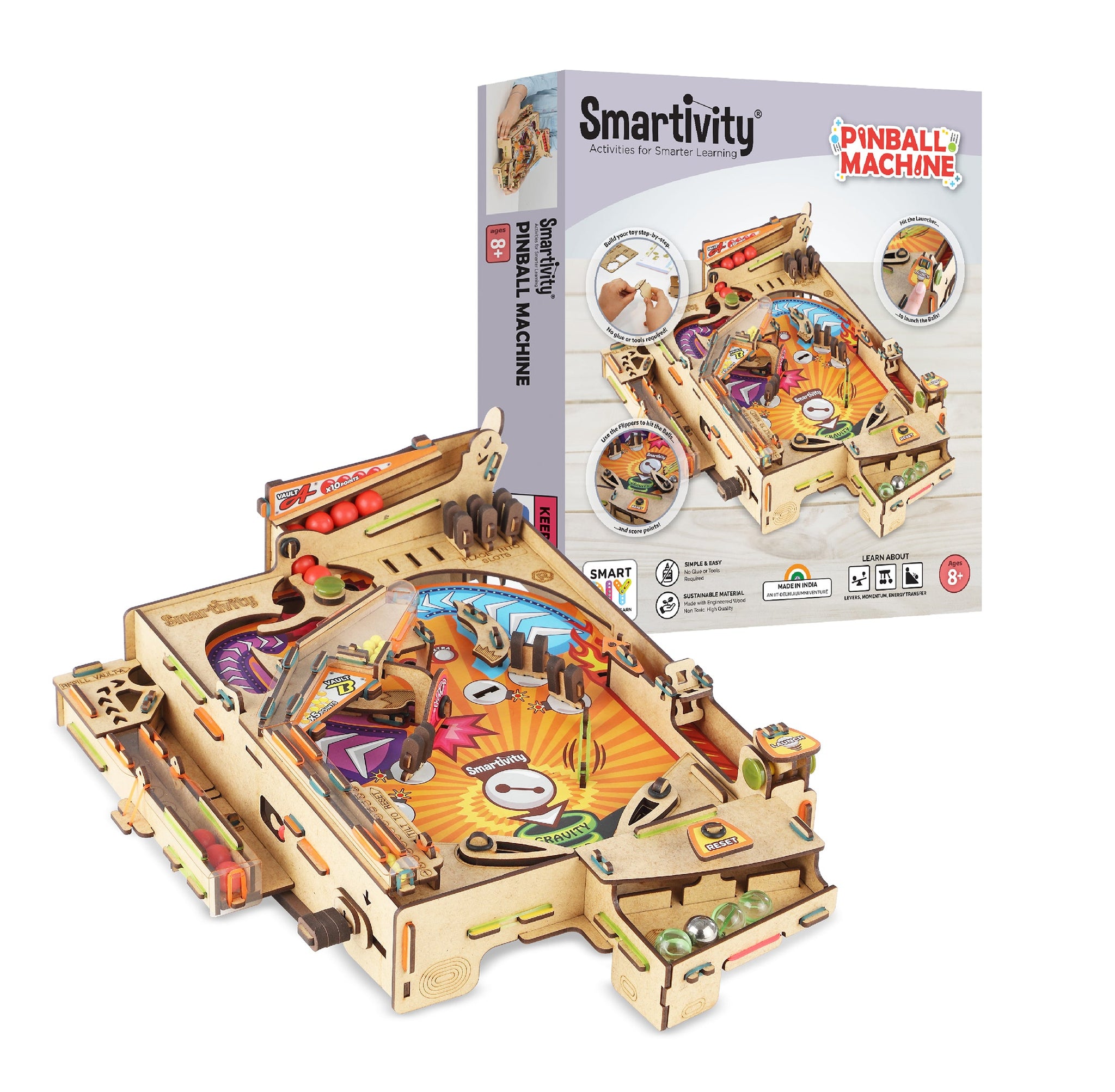 Pinball Machine Toy | STEAM Based Learning Toys – Smartivity USA